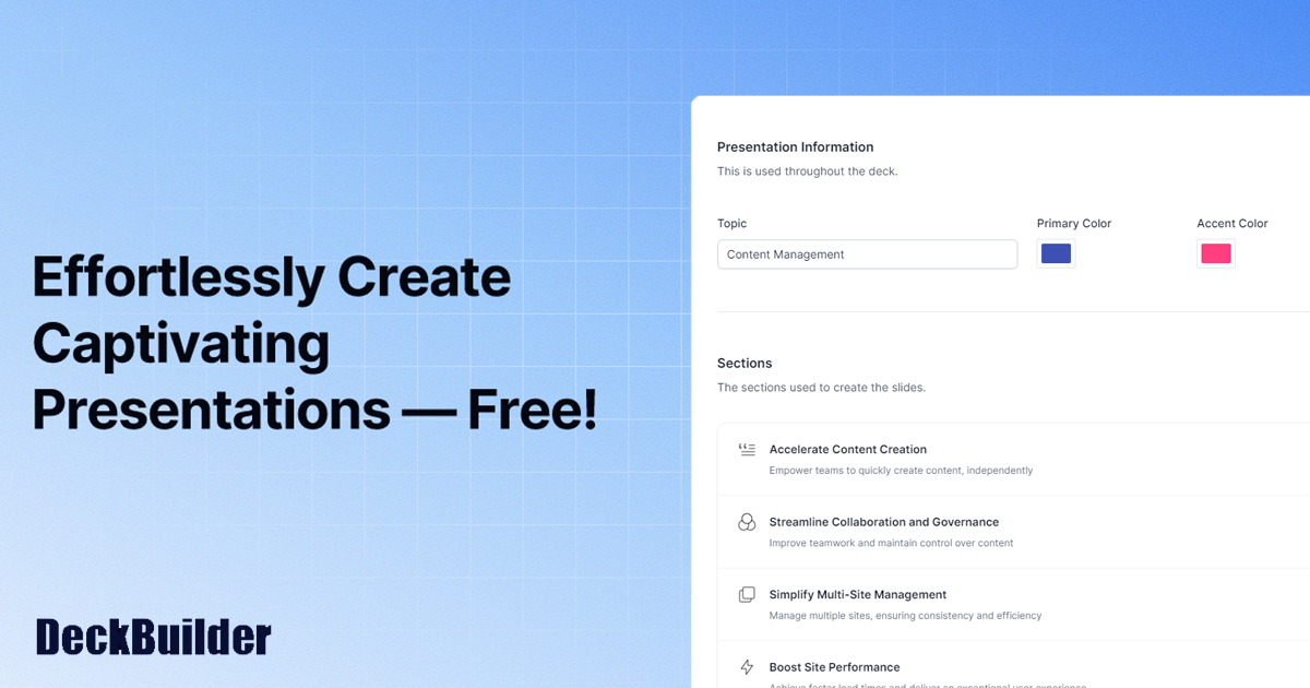 Home • DeckBuilder